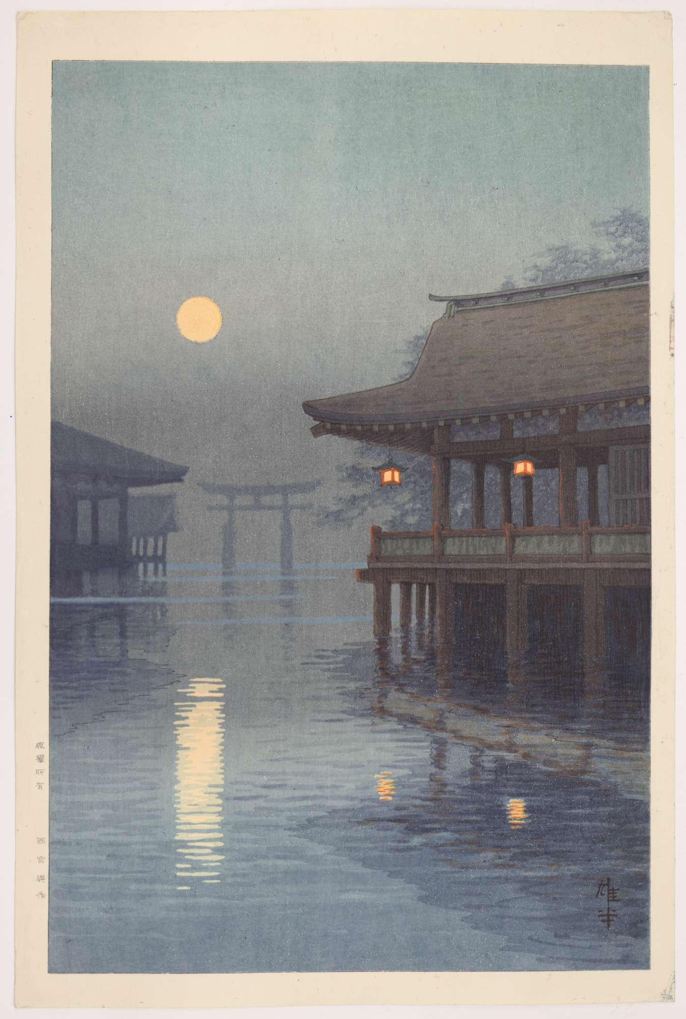 Yuhan Ito | Miyajima in the Moonlight (1930) | MutualArt