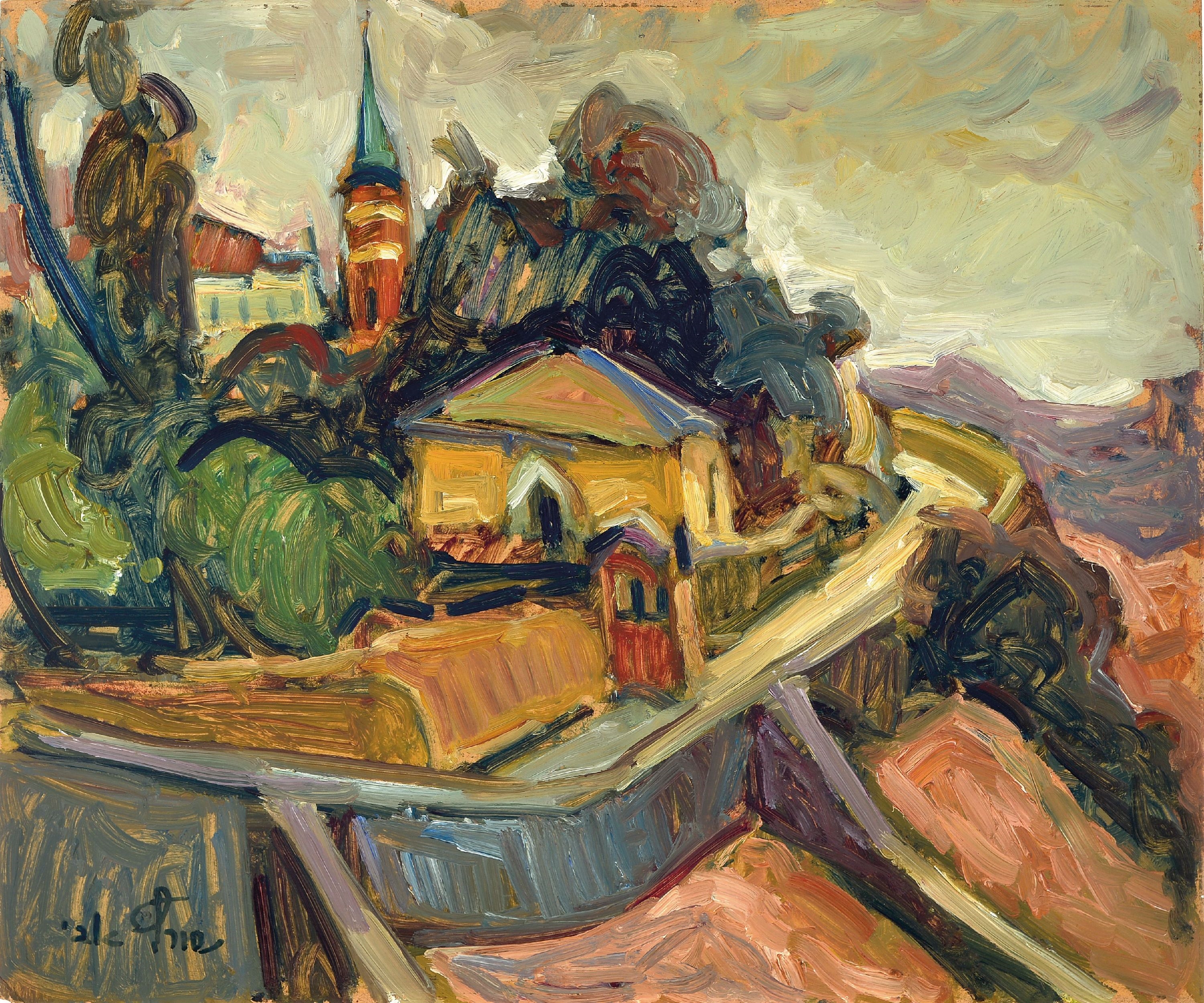 Avi Schwartz | castle complexon a hilltop | MutualArt