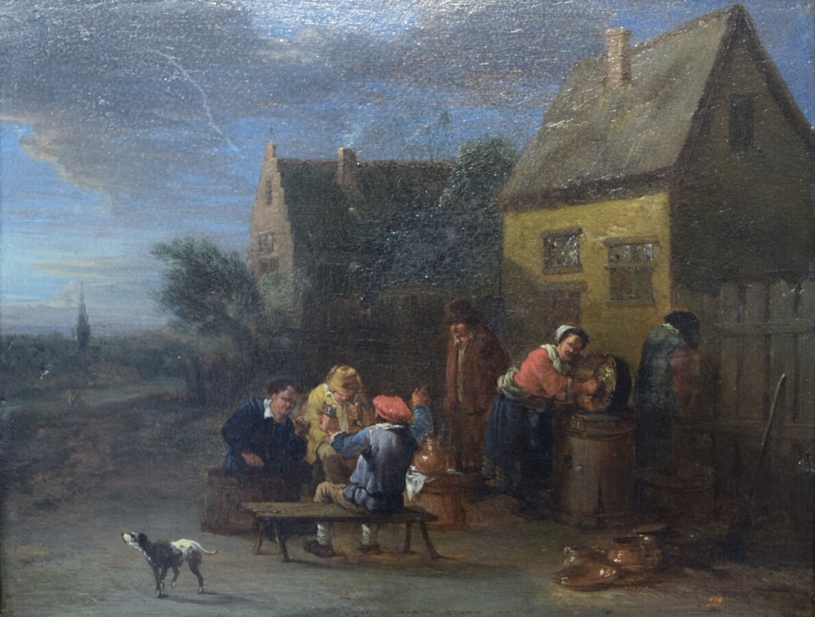Theobald Michau | Scène villageoise | MutualArt