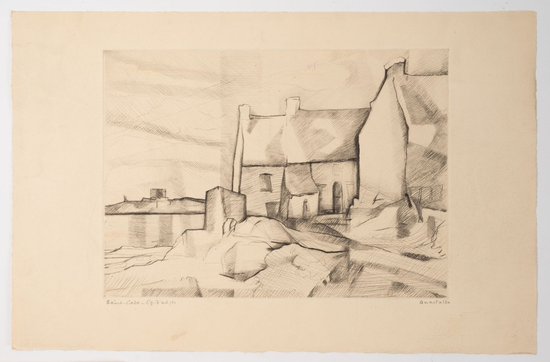 Pierre Guastalla | Suite of four etchings on paper (1945) | MutualArt