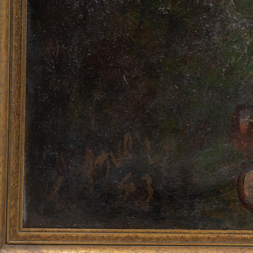 Floris Jespers | shepherd with his cattle in a landscape (1943) | MutualArt