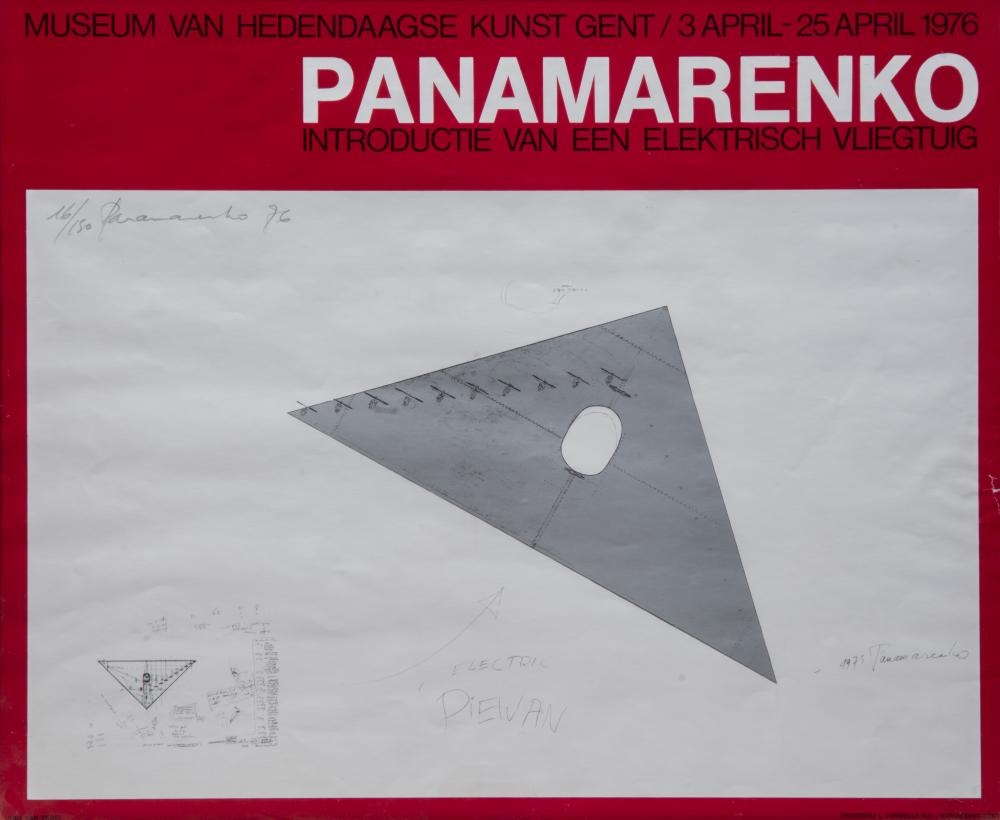 Panamarenko | Introductie van een elektrisch vliegtuig (1976) | MutualArt
