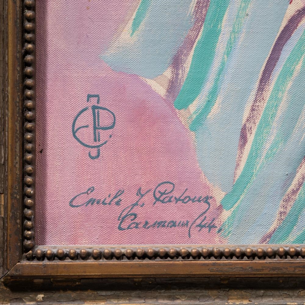 Emile Joseph Patoux | flower vase (1944) | MutualArt