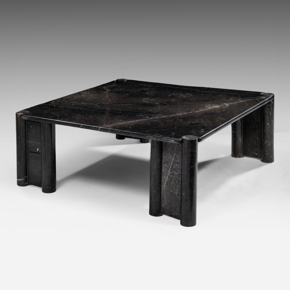 Gae Aulenti | A dark marble 'Jumbo' coffee table by Gae Aulenti for ...