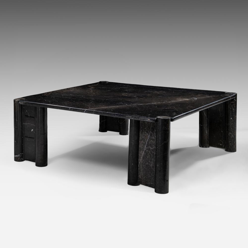 Gae Aulenti | A dark marble 'Jumbo' coffee table by Gae Aulenti for ...