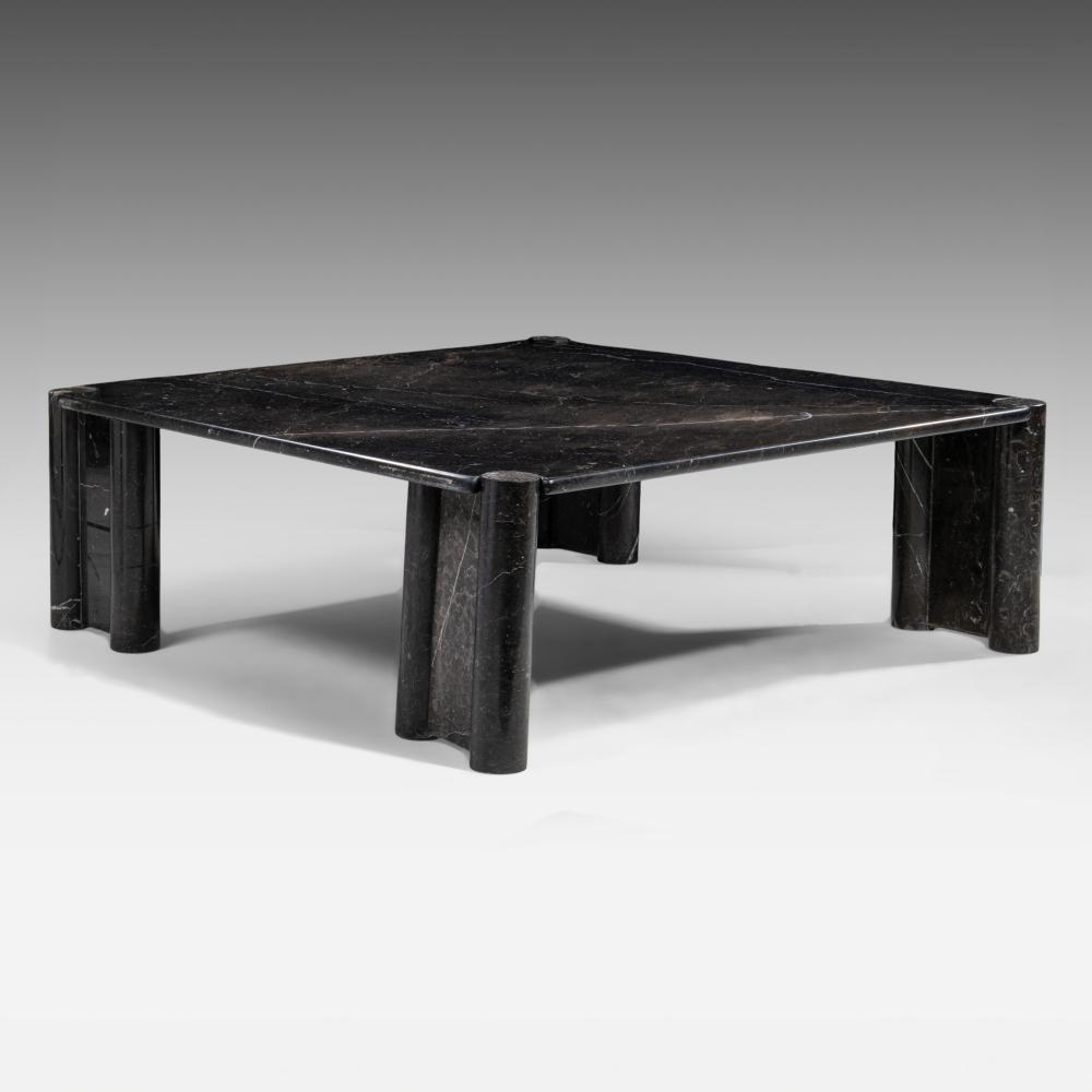Gae Aulenti | A dark marble 'Jumbo' coffee table by Gae Aulenti for ...