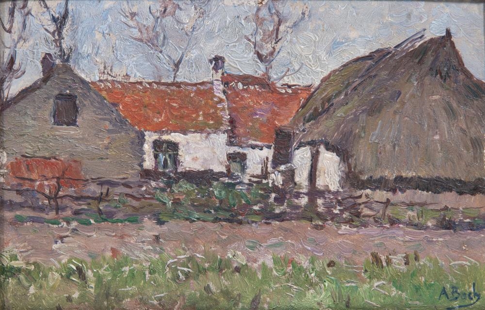 Anna Boch | view of a farm | MutualArt