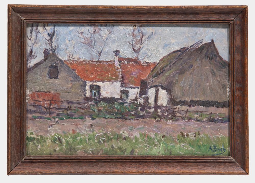 Anna Boch | view of a farm | MutualArt