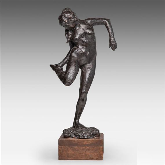 Edgar Degas | Dancer Looking at the Sole of Her Right Foot | MutualArt
