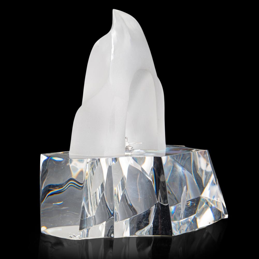 James Houston | A Steuben engraved glass and sterling silver 'Ice ...