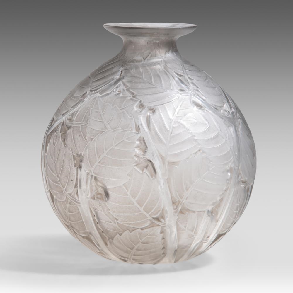René Lalique | Milan crystal glass vase (1929) | MutualArt