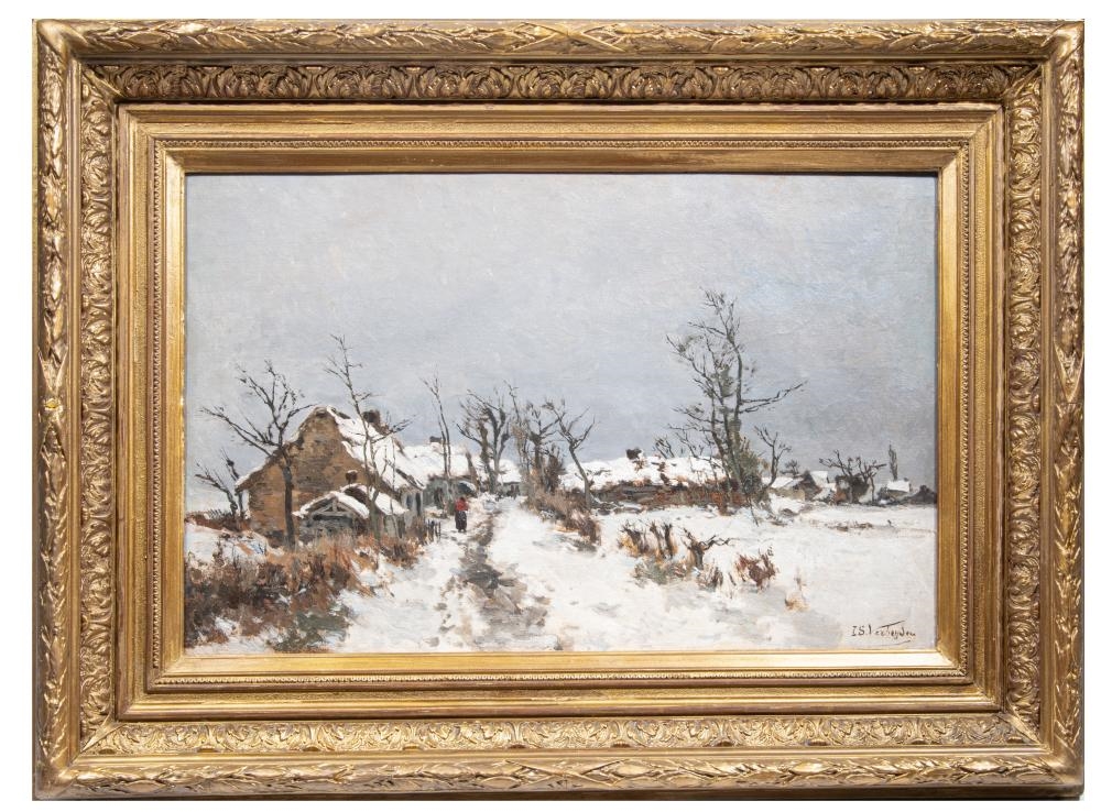 Isidore Verheyden | rural snow landscape | MutualArt