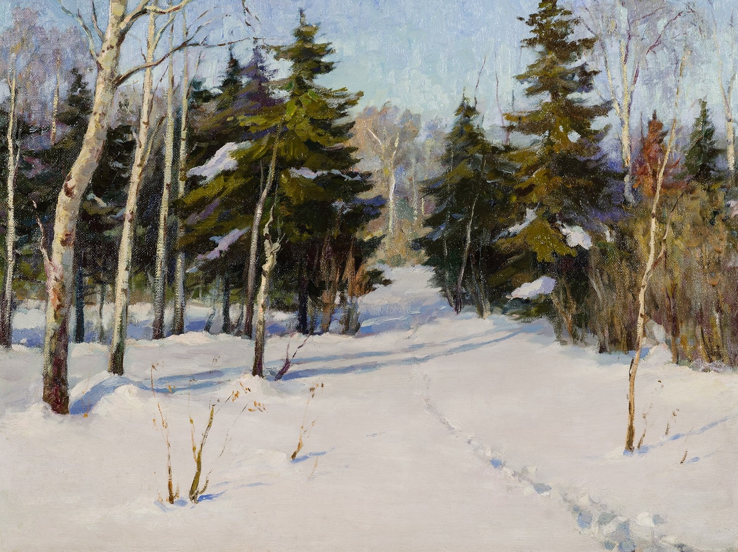 Yuri Ivanovich Semenyuk | Winter time (1958) | MutualArt