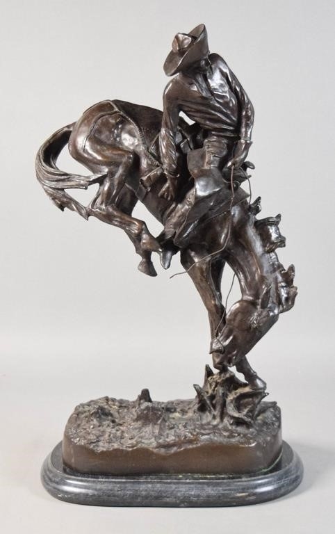 Frederic Remington | Bronco Buster | MutualArt