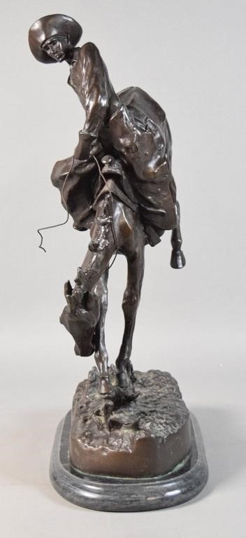 Frederic Remington | Bronco Buster | MutualArt