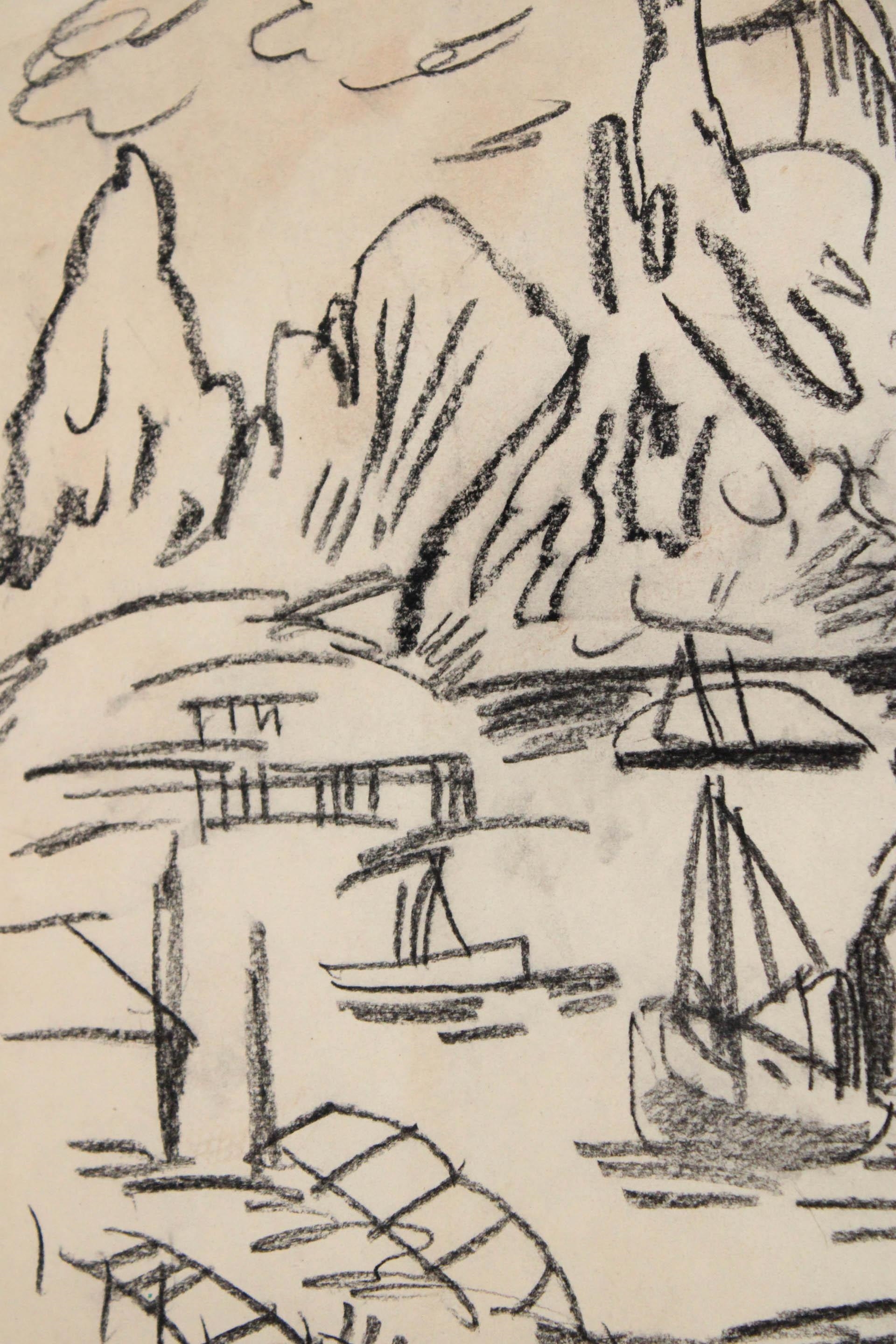 William H. Johnson | Harbor Scene | MutualArt