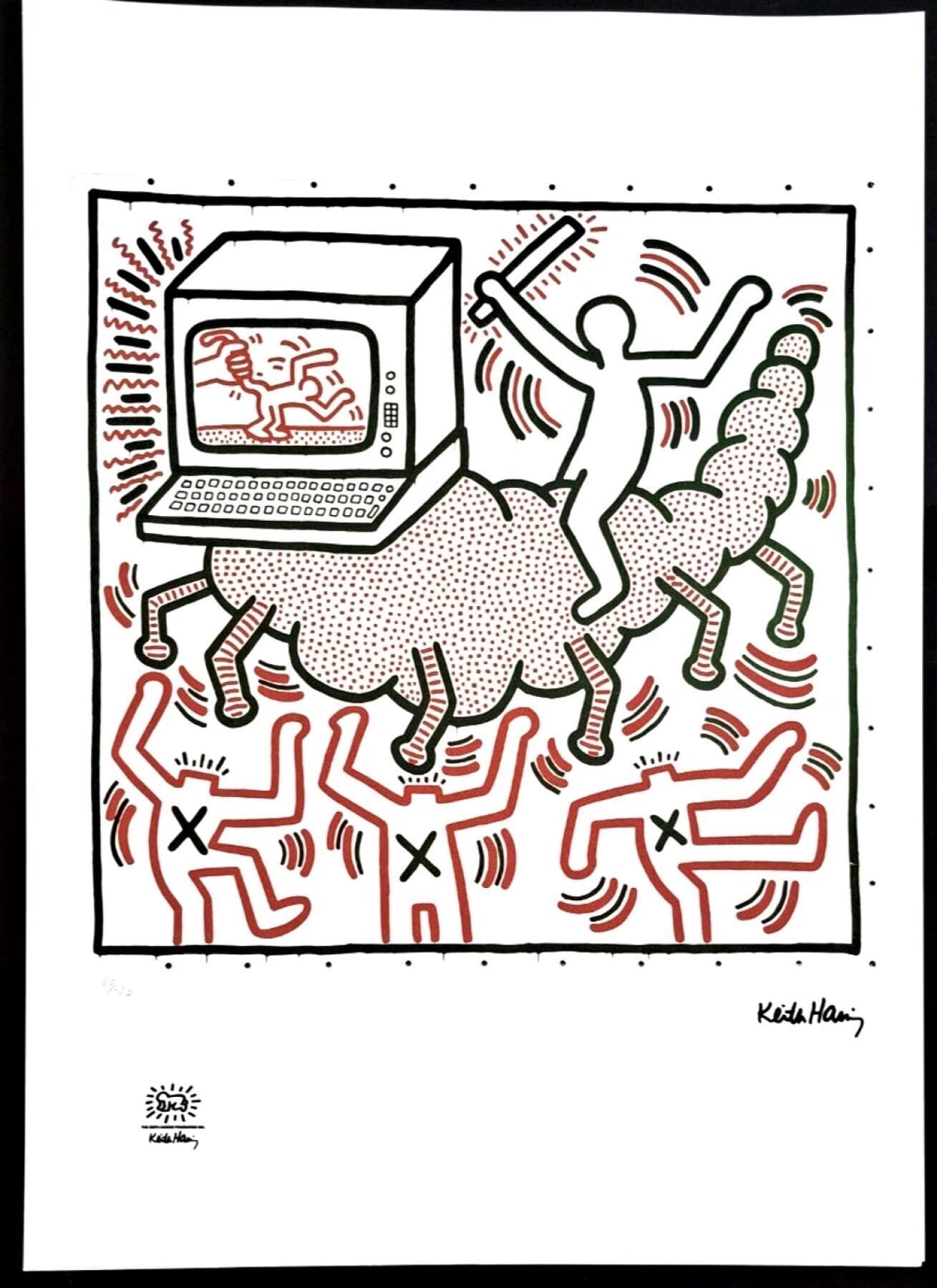 Keith Haring | based on : TV | MutualArt