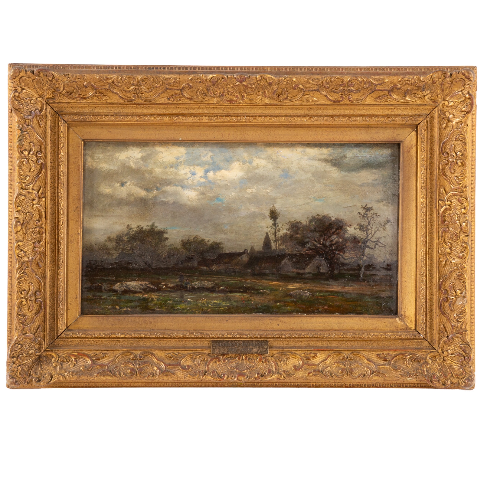 Charles-François Daubigny | Riverside Village | MutualArt