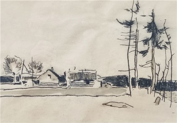 Janis Osis | Zvejnieku sēta Skultē | MutualArt