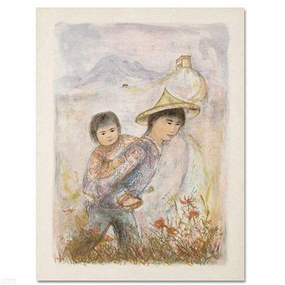 Edna Hibel | The Great Wall Limited Edition Lithograph | MutualArt