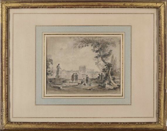 Hubert Robert | Roman landscape (1770) | MutualArt