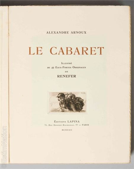 Alexandre Arnoux | le cabaret (1922) | MutualArt