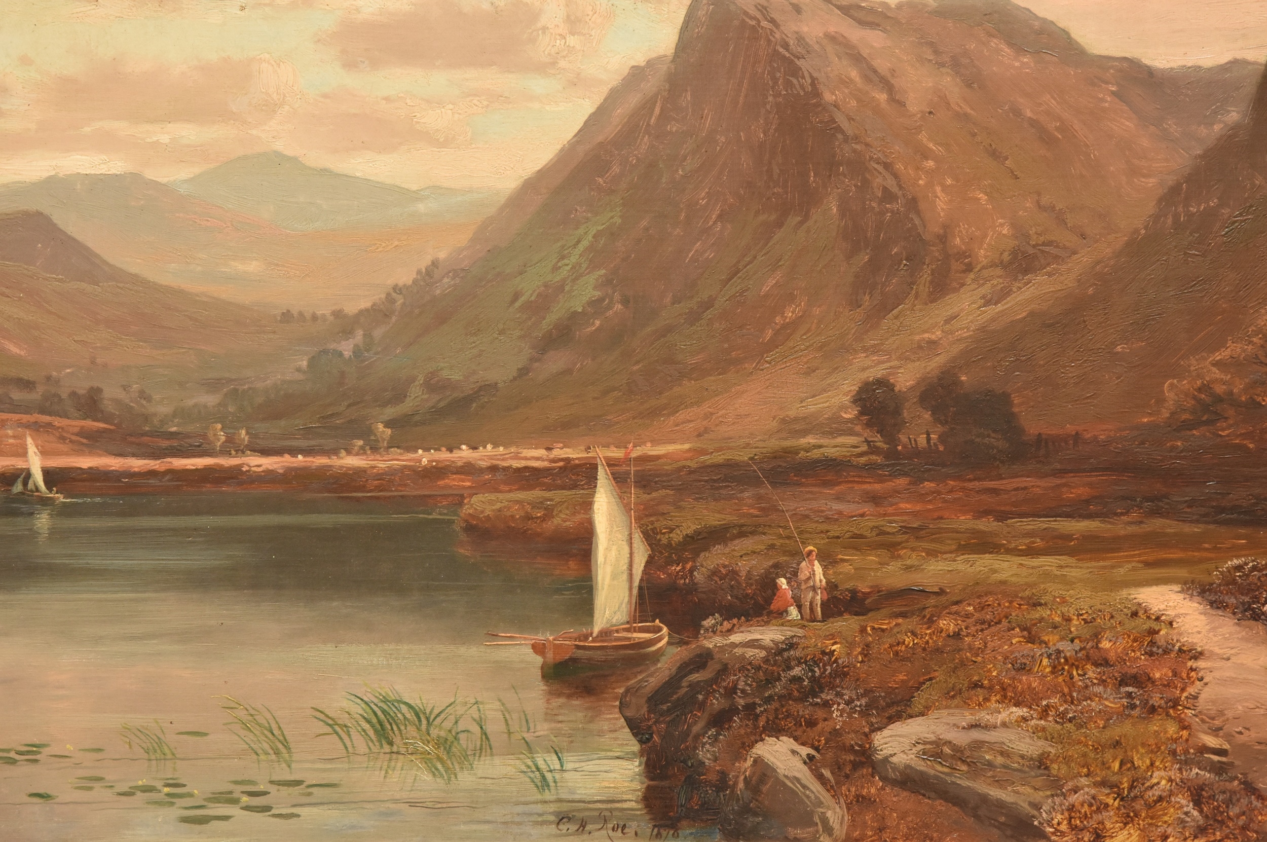 Clarence Roe | Highland Loch Scene (1878) | MutualArt