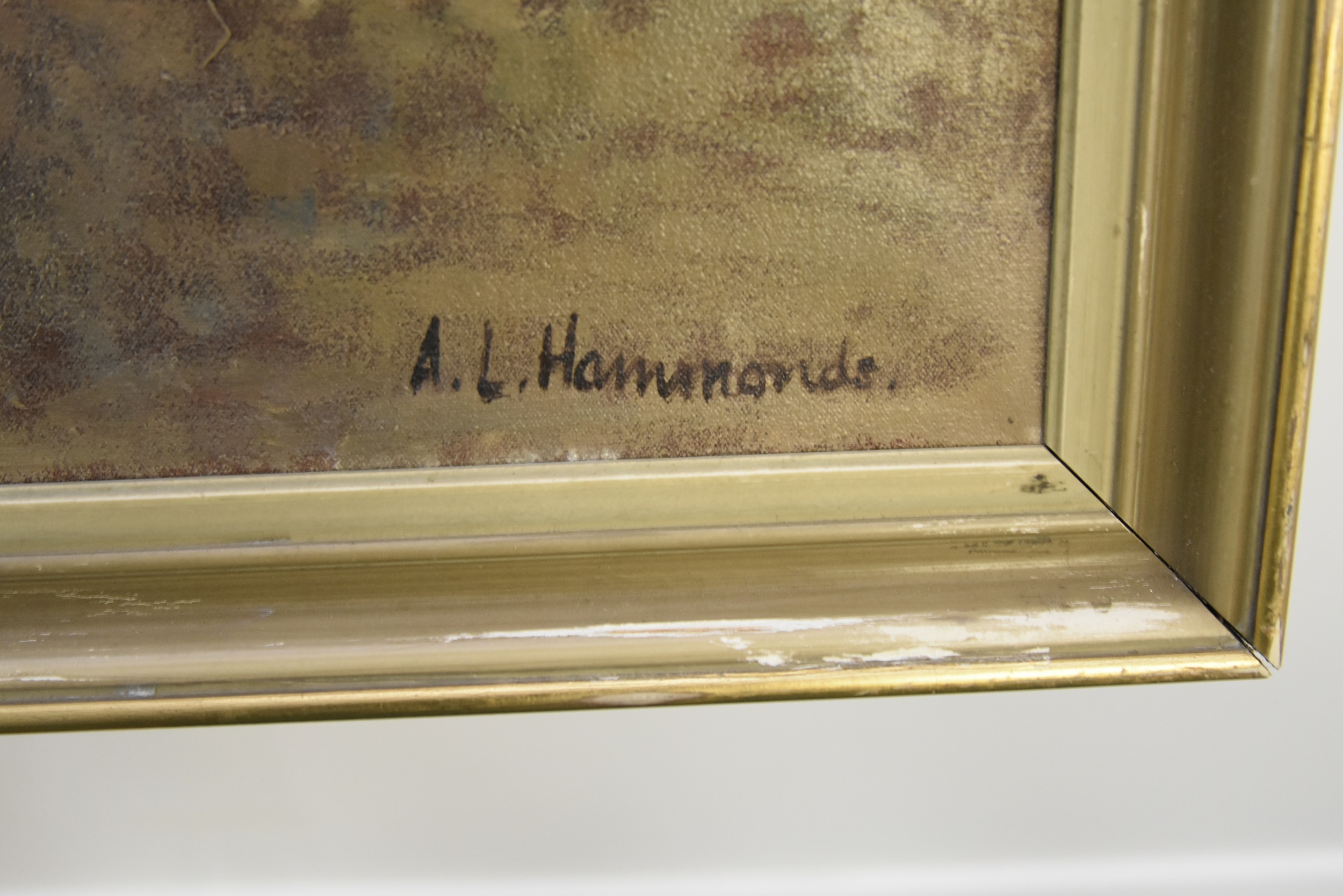 Albert Lawrence Hammonds | Groom with two trap horses | MutualArt