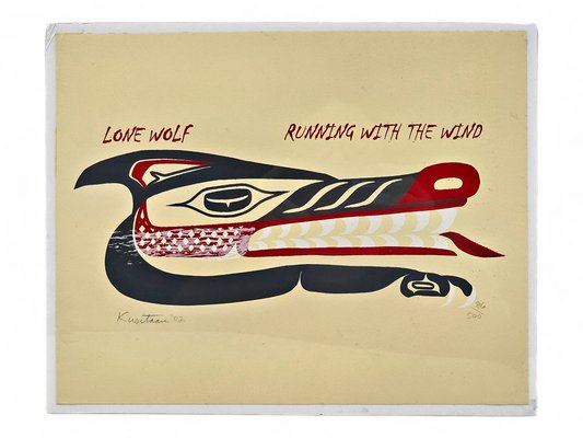 Harold Geoffrey Campbell | Lone Wolf - Running with the Wind | MutualArt