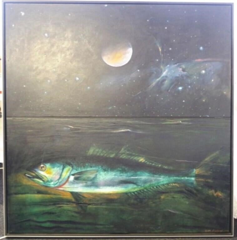 Peter Hudson | Fish and Moon | MutualArt
