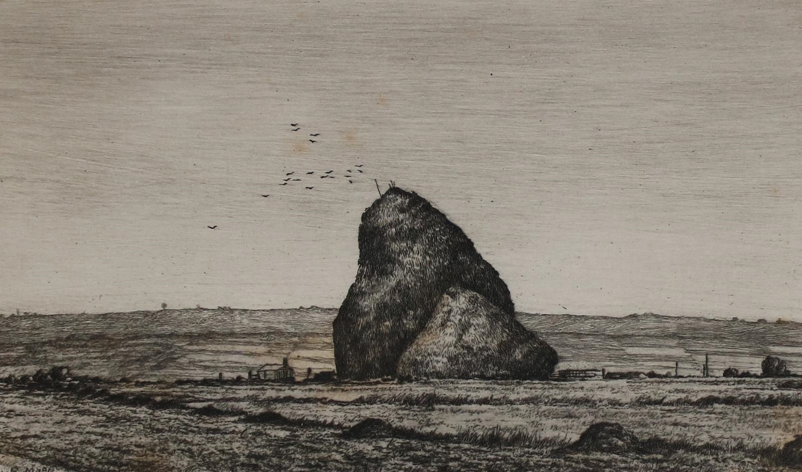 Richard Müller | Heuhaufen Radierung (1897) | MutualArt