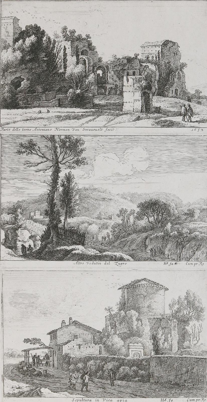 Herman Van Swanevelt | Terme (Caracalla), Zugro und Sepultura in viea ...