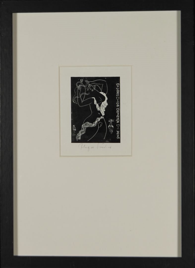Sandor Plugor | Ex libris dr.Demeter Jenőnek (1979) | MutualArt