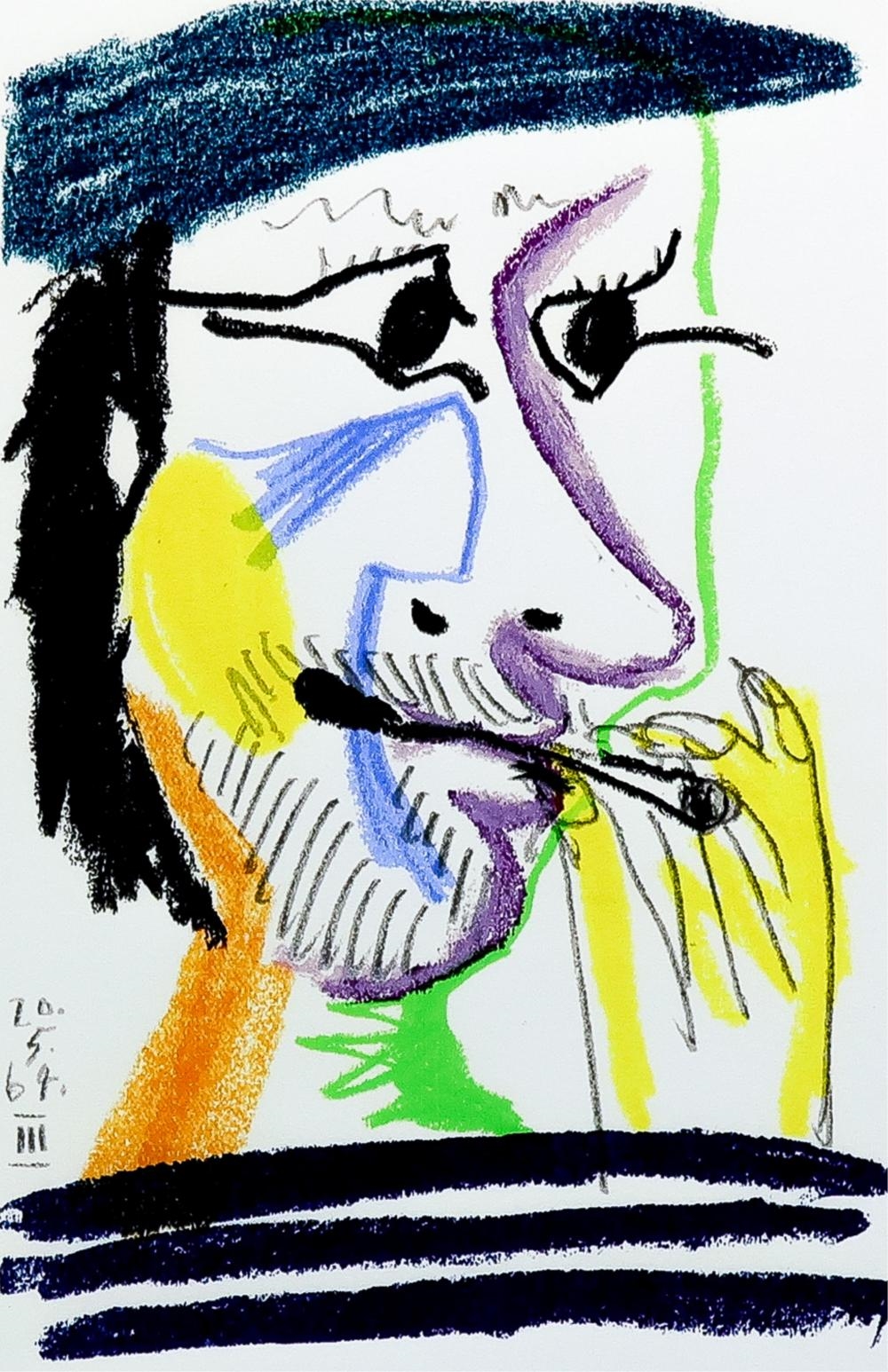 Picasso Pablo | Fumeur à la Cigarette Verte | Compare similar artworks ...