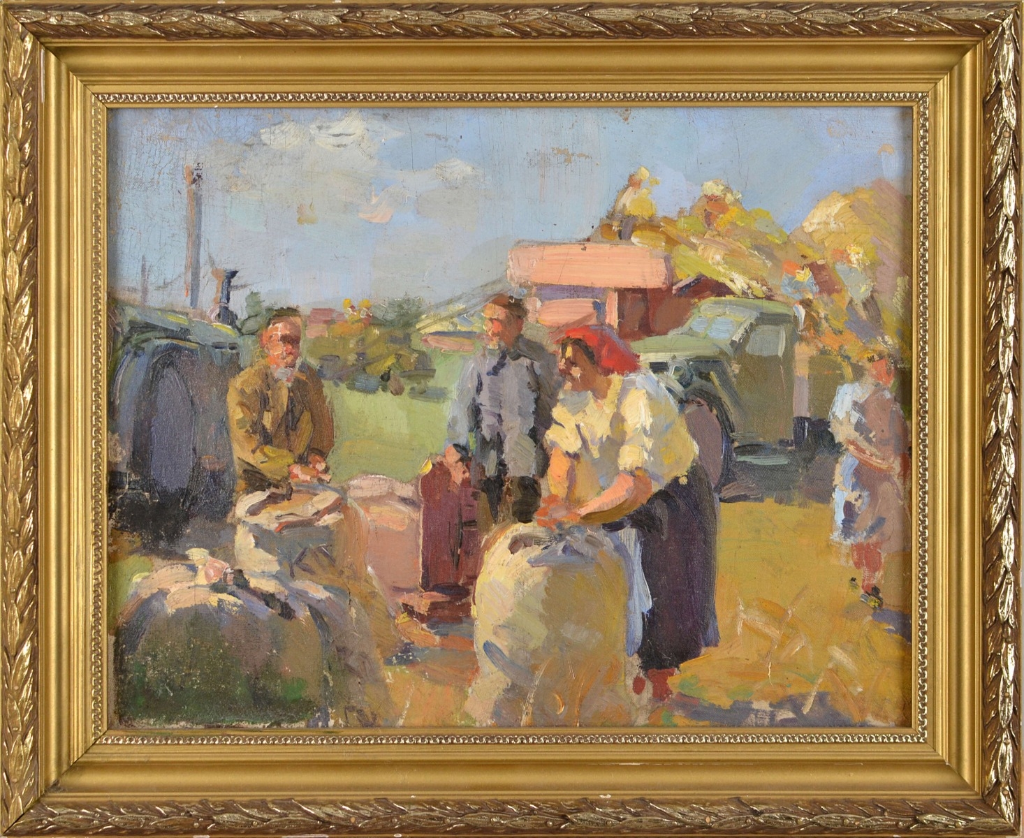 Vladimir Ivanovich Kozin | Threshing | MutualArt