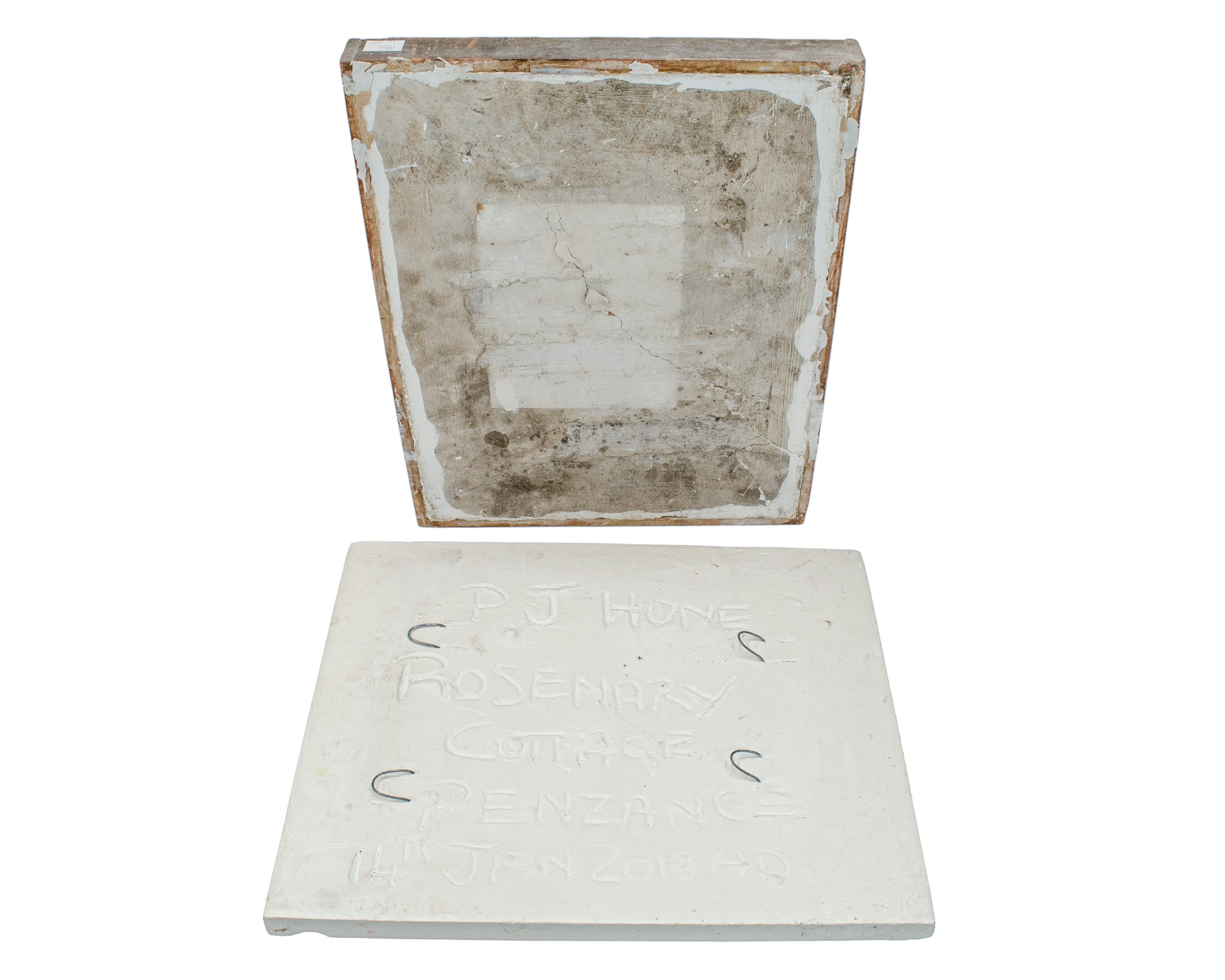 Peter Hone | Plaster plaque, cast in relief with a fleur de lys motif ...