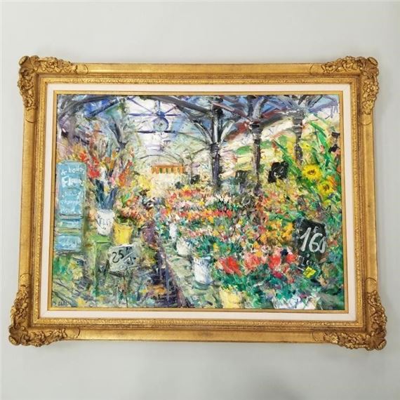 Duane Alt | Antibes Flower Market | MutualArt