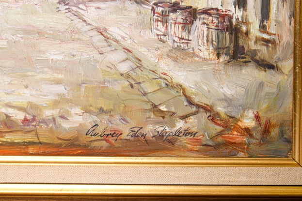 Aubrey Eden Stapleton | colonial Australian street scene | MutualArt