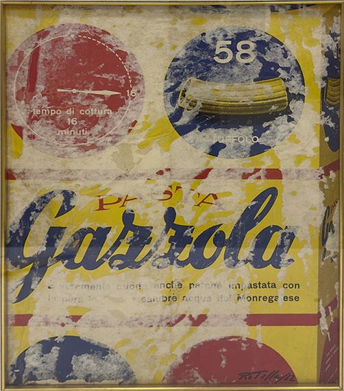 Mimmo Rotella | Pasta Gazzola (1962) | MutualArt