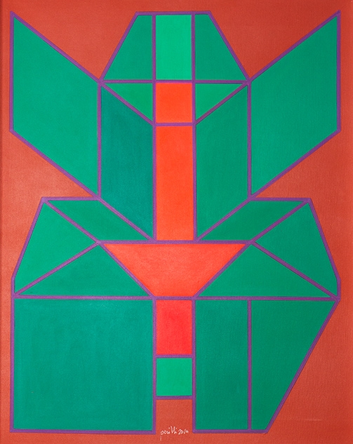 Achille Perilli | La marcia del rosso (2014) | MutualArt