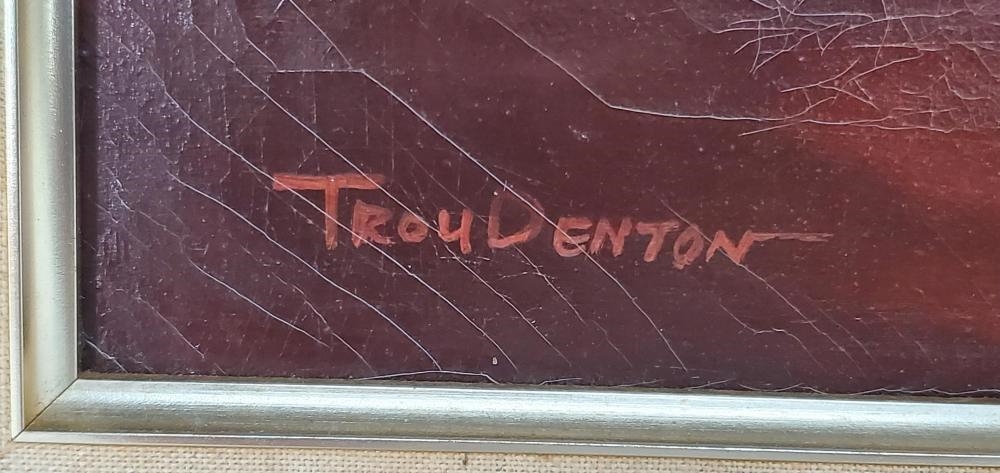 Troy Denton | Indian and Frontiersman by the Fireside | MutualArt
