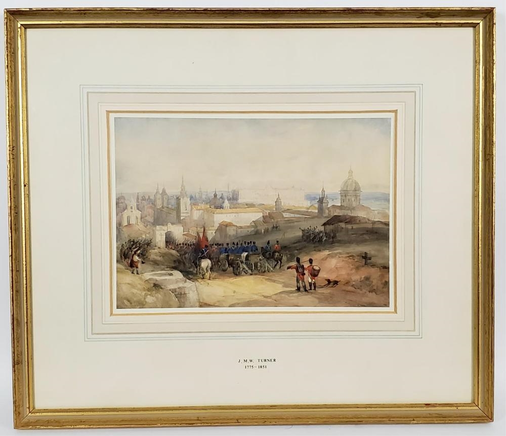 Joseph Mallord William Turner | Battle Scene with Military Men Marching ...