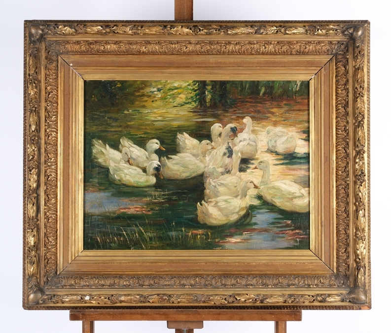 Alexander Max Koester | Enten im Teich | MutualArt
