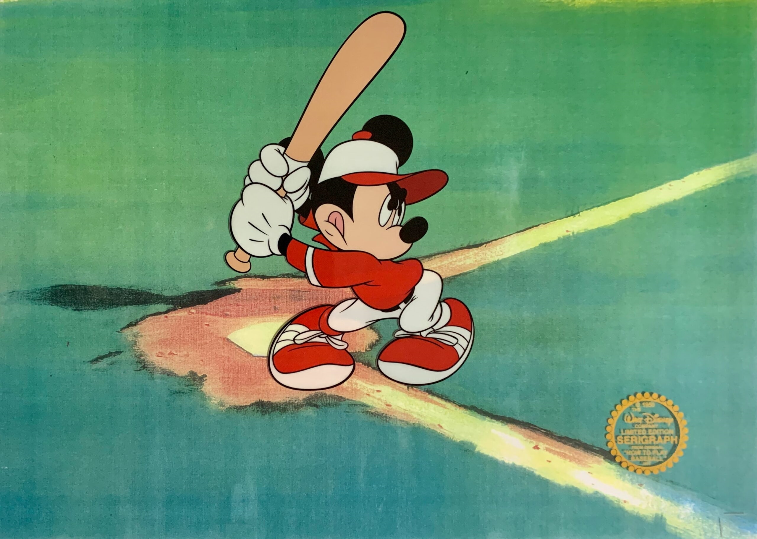 Walt Disney | DISNEY MICKEY MOUSE BASEBALL Sericel Animation Art Cel ...