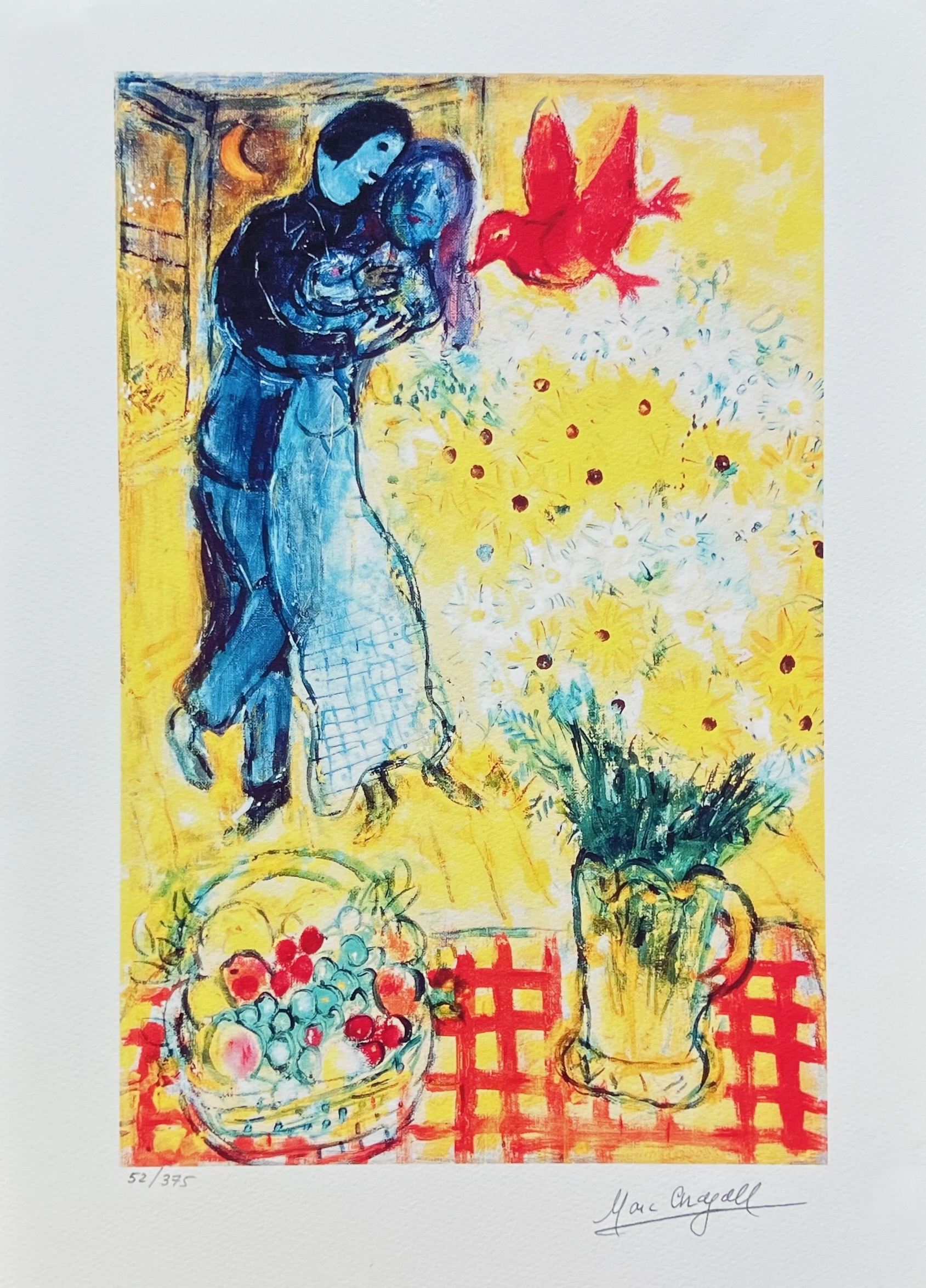 Marc Chagall | LOVERS AND DAISIES | MutualArt