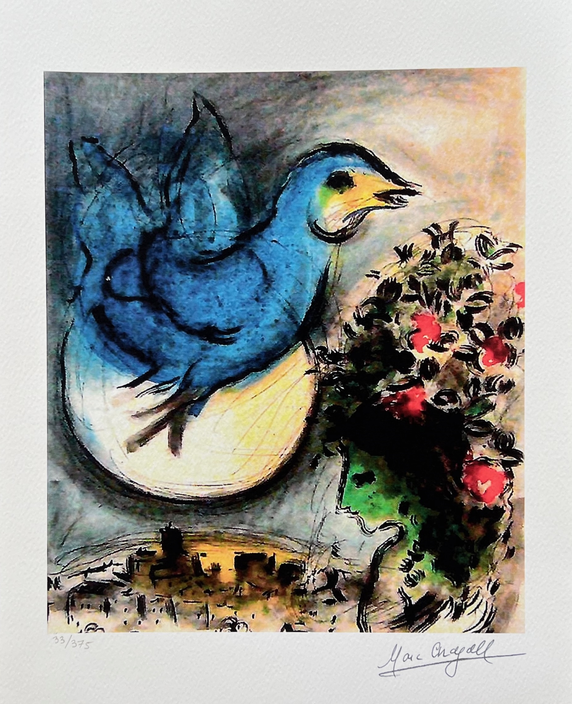Marc Chagall | BLUE BIRD | MutualArt