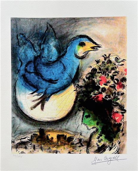 Marc Chagall | BLUE BIRD | MutualArt