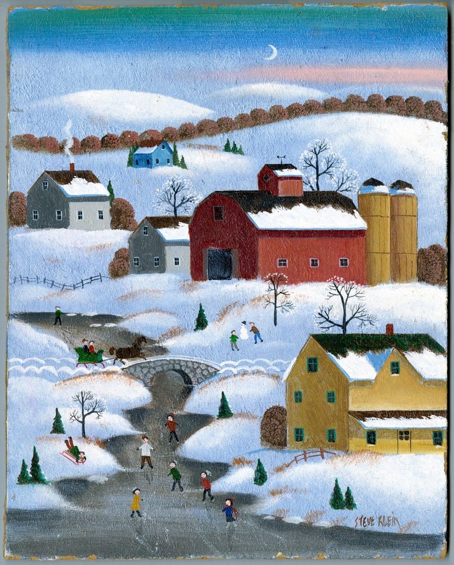 Steven Klein | Winter Town Scene | MutualArt