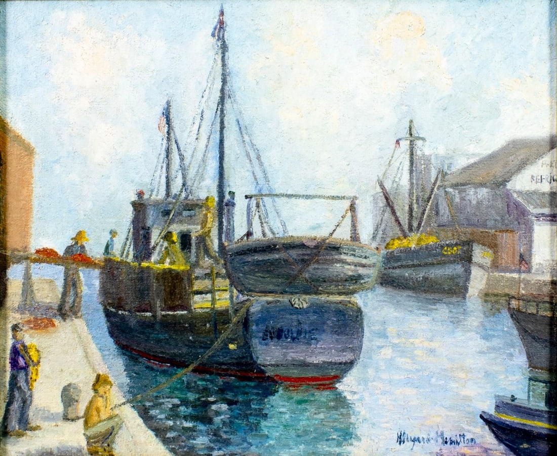 Hildegarde Hamilton | Harbor Scene | MutualArt
