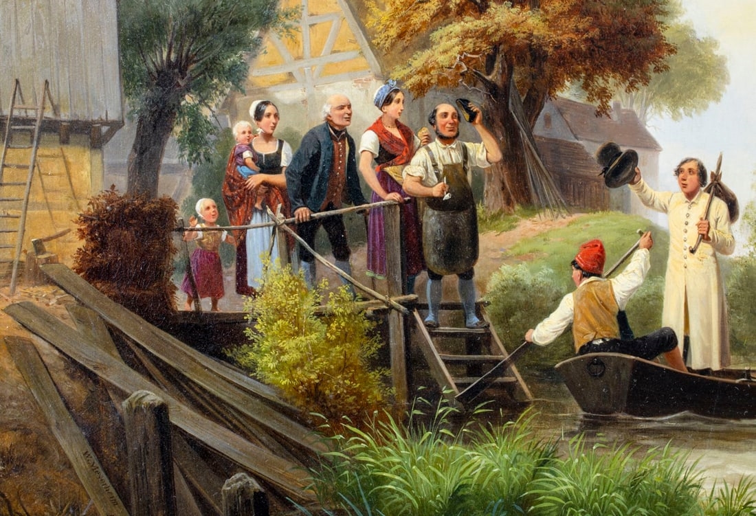 Wilhelm Alexander Meyerheim | Farewell (1845) | MutualArt